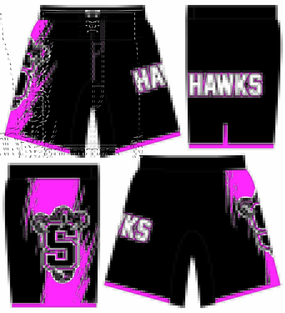 Susquenita Wrestling Custom Pink Fight Shorts – MyHOUSE Sports Gear