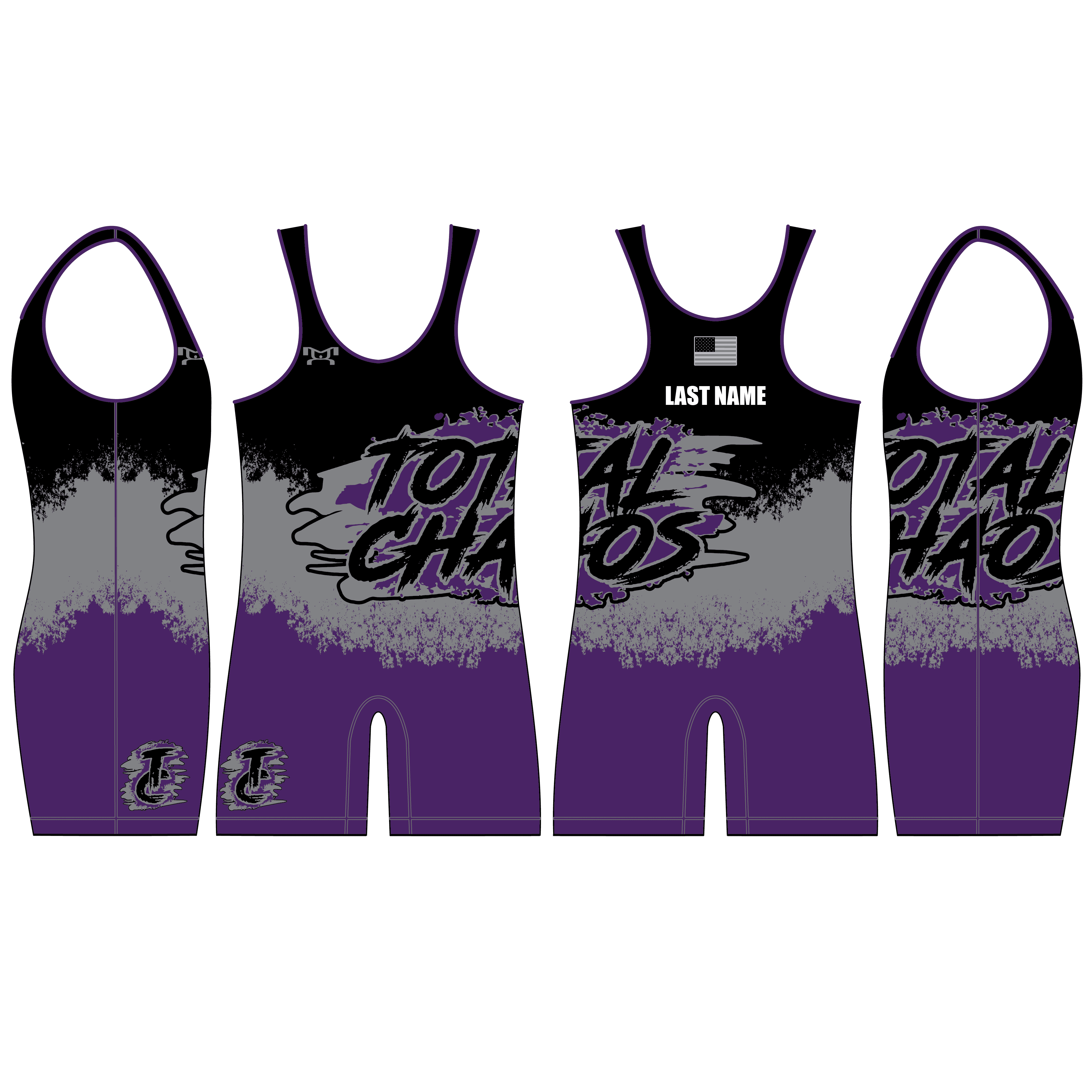 Total Chaos Wrestling Club PURPLE Singlet – MyHOUSE Sports Gear