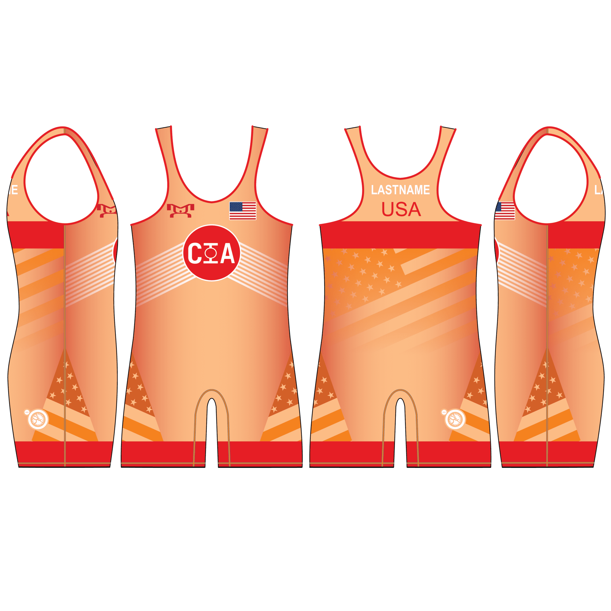 CIA Wrestling RED Singlet 2024 – MyHOUSE Sports Gear